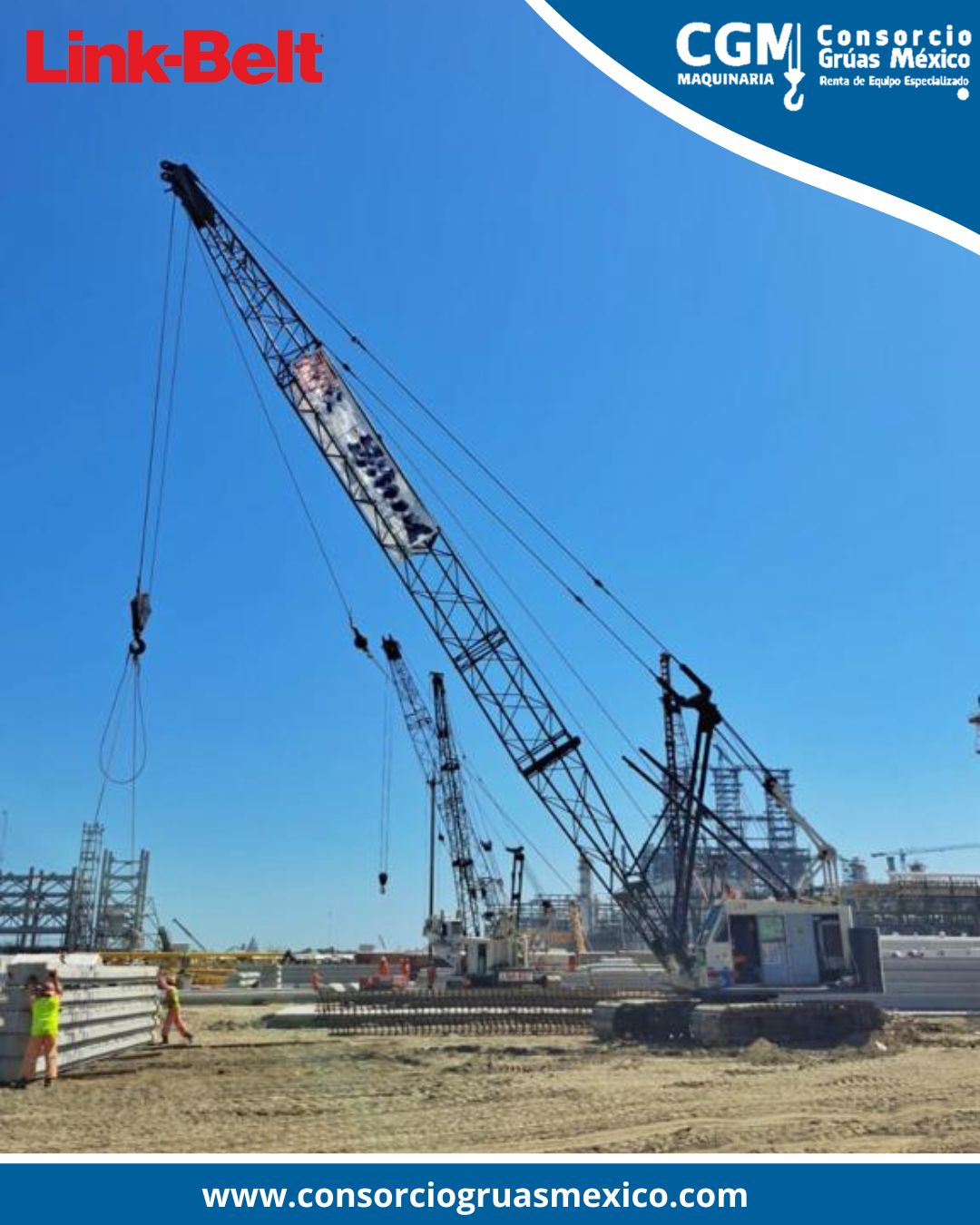 Grúa mecánica Link Belt LS 108B | Consorcio Grúas México SA de CV